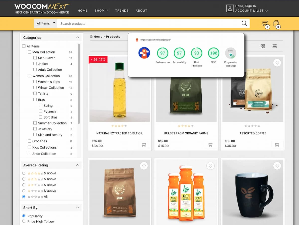 NextJS Ecommerce for Headless WooCommerce Store • Woocom Next